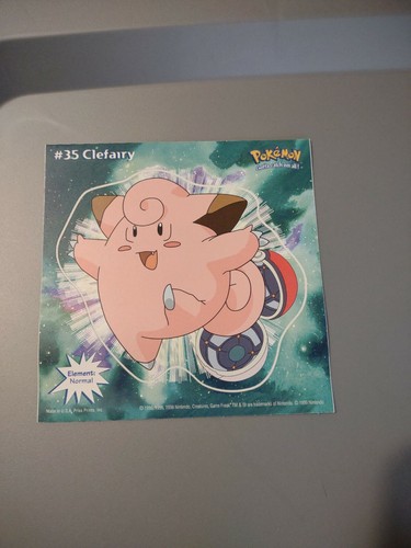 Vtg 1999 Nintendo creatures Game Freak Pokemon sticker card #35 ...