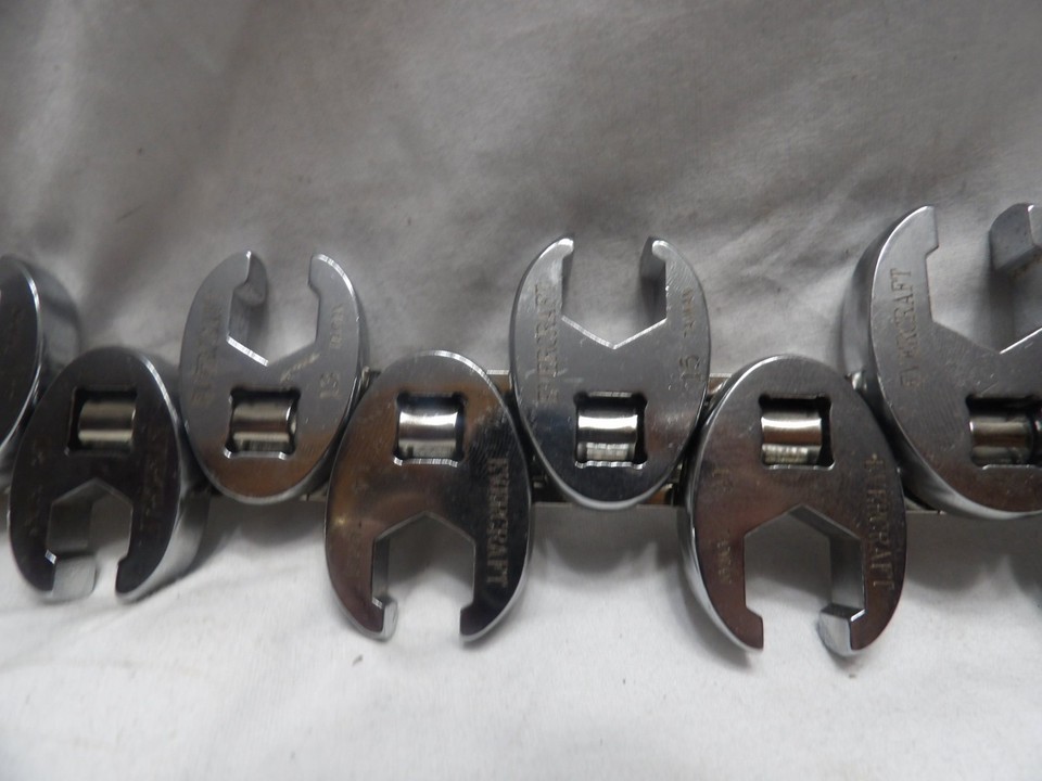 Evercraft 3/8" Drive 10 pc. Crows Foot Set 10mm to 19mm | eBay