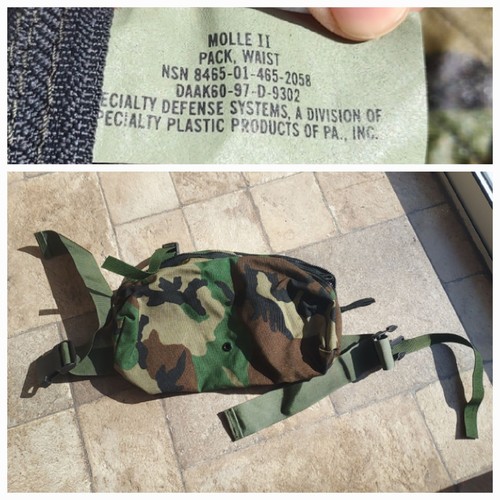 USGI MOLLE II Waist Pack Butt Pack Woodland M81 BDU | eBay