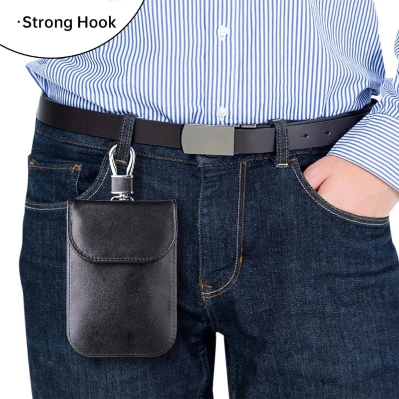 Secure Key Fob Protector Bag Blocks Signals for Car Theft Prevention ...