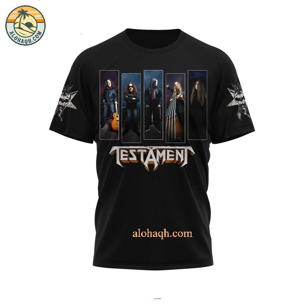 Testament Band 2024 Klash Of The Titans Tour 3D T-Shirt | ID 19713312 ...