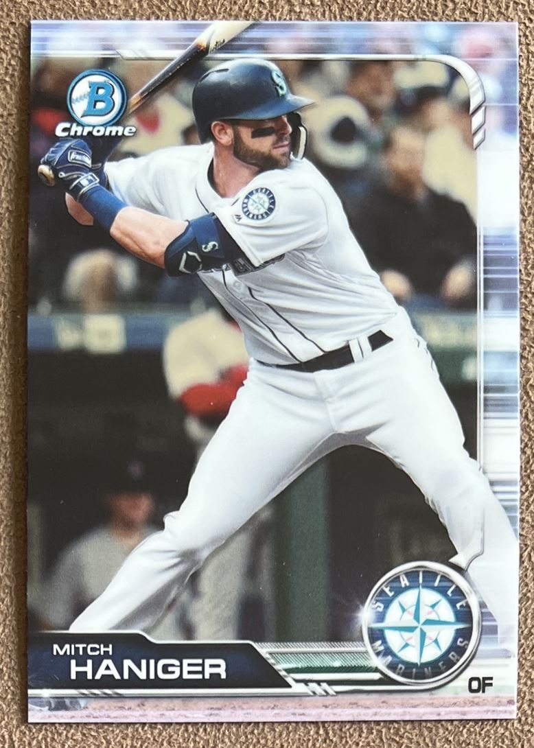 2019 Bowman Chrome Mitch Haniger Seattle Mariners #96 MLB Baseball Card ...