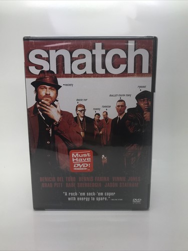 Snatch (DVD, 2000). Brad Pitt. Benicio Del Toro. Jason Statham. Brand New Sealed 43396015661 | eBay