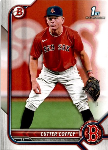 2022 Bowman Draft Baseball Cutter Coffey Rookie Boston Red Sox #BD-200 ...