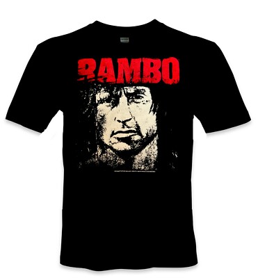 Rambo - Red & White - Officially Licensed Movie T-Shirt | eBay Australia
