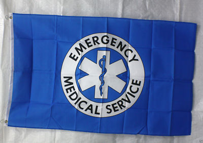 EMS EMERGENCY MEDICAL flag 3'x5' banner store concession business ...