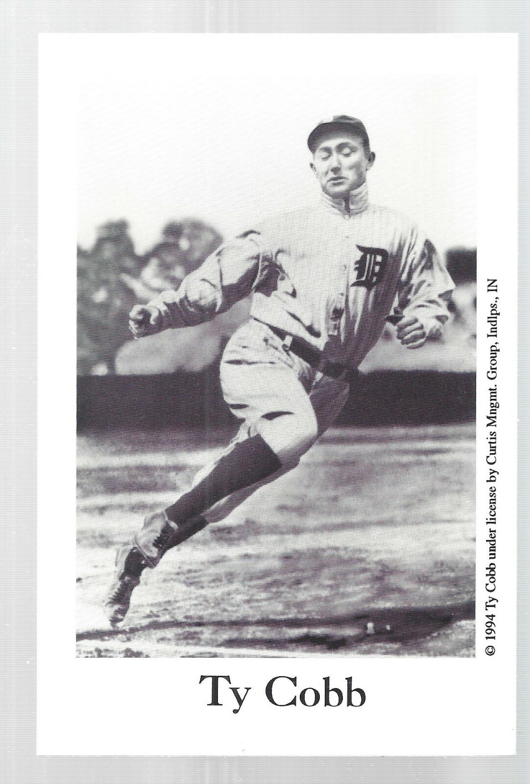 Ty Cobb 1994 Curtis Management 4x6" B/W Photo card | eBay