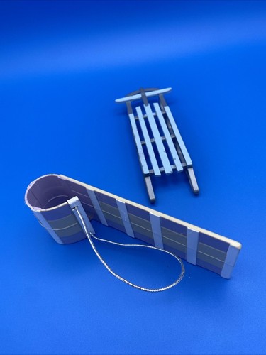 2 fashion Doll Sleds sleighs Winter Time Fun Pink/ Blue Purple | eBay