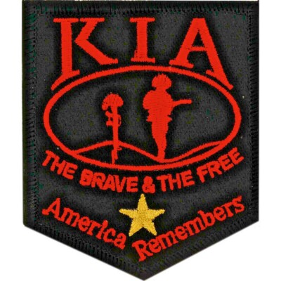 KIA AMERICA REMEMBERS (GOLD STAR HONOR) Embroidered Patch 3-3/8" (3170 ...