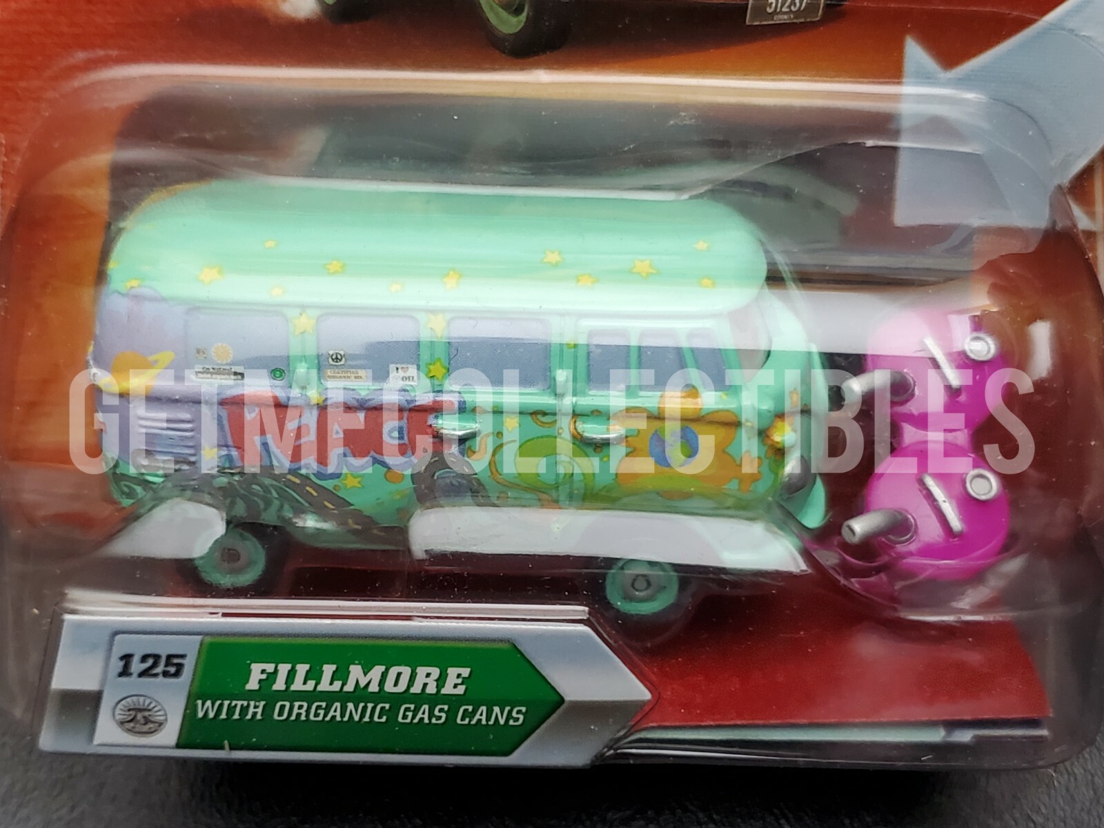 DISNEY PIXAR CARS CHASE FILLMORE WITH ORGANIC GAS CANS EYES CHANGE NS ...
