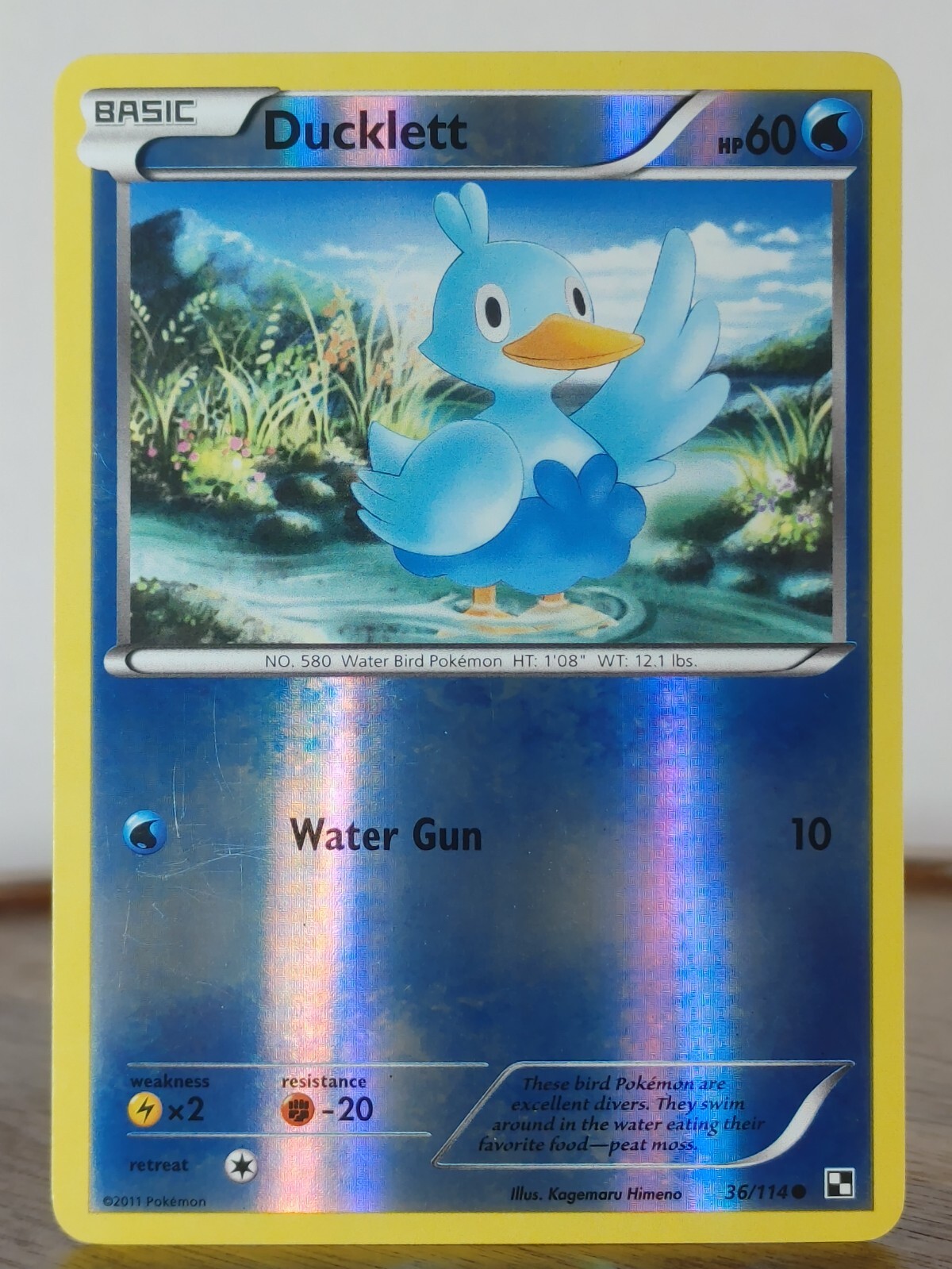 Ducklett - Black & White - singles - 36/114 - Pokemon TCG - Reverse ...