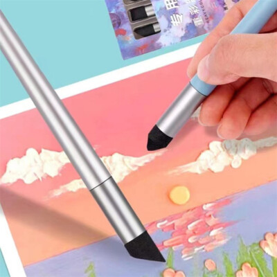 3pcs Oil Pastel Special Rub Pen Soft Head Transition Sponge Ball Smudge ...