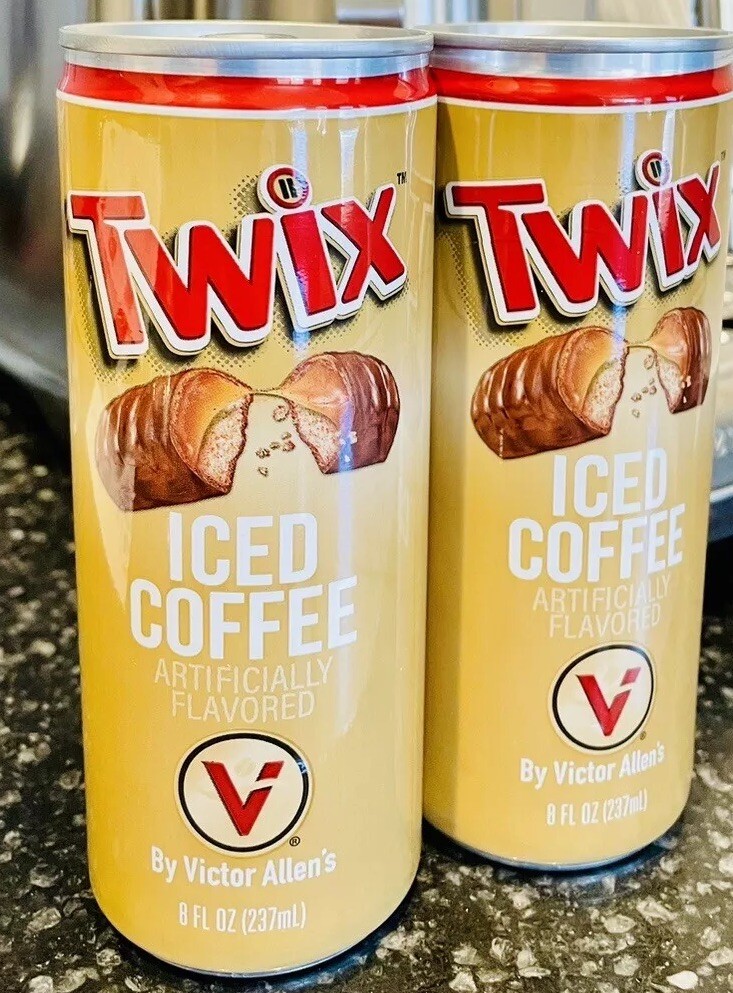 (2) Twix Iced Latte Coffee 8 fl oz Can Victor Allen's Drink Mocha ...