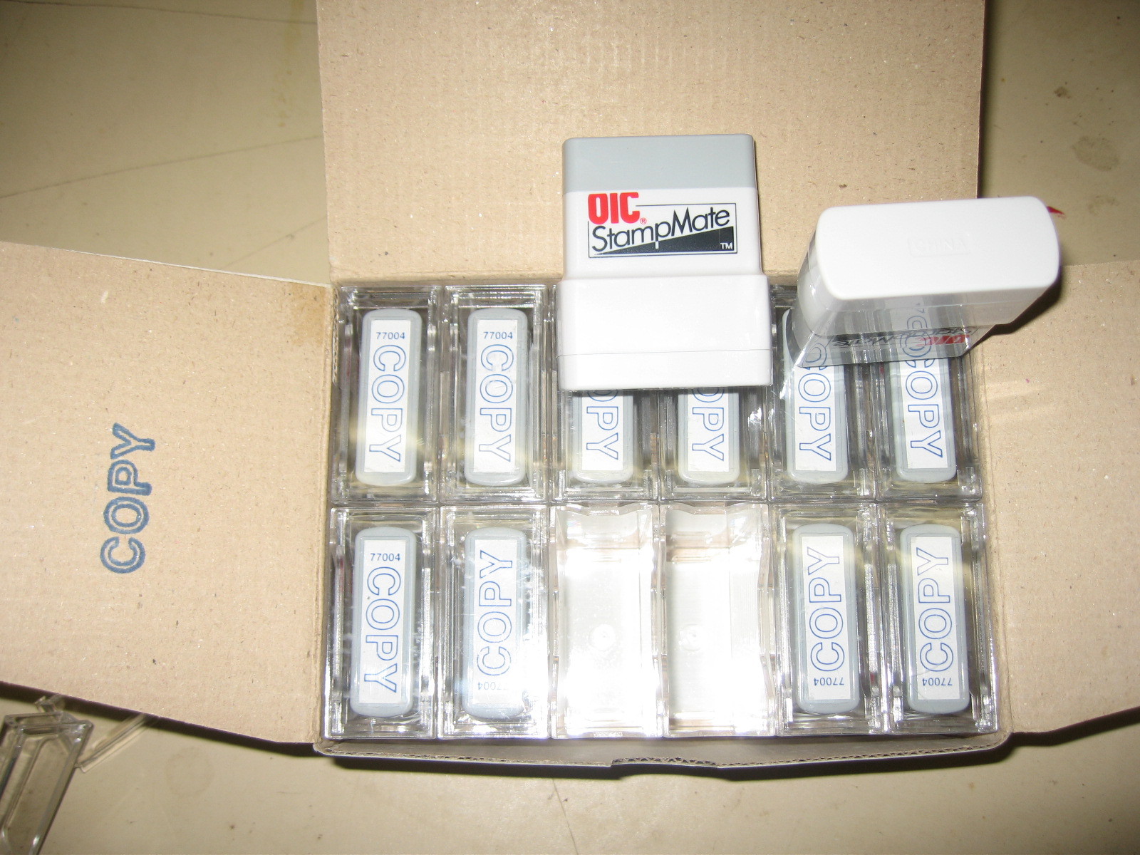 OIC 77004 Pre-Inked Message Stamp COPY, Pack of 12 | eBay