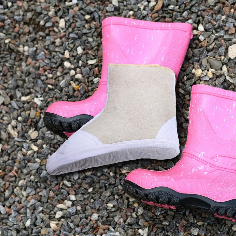 Protective Shoe Covers Rain Waterproof Boot Liner Thick Plush Liners | eBay