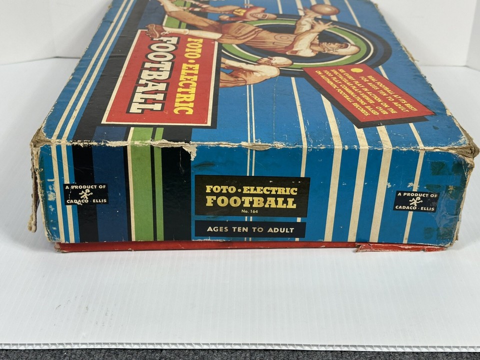 Vintage 1956 Cadaco Ellis Foto Electric Football Board Game Complete ...