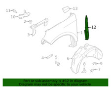 GM OEM Fender-rear Insulator Left 15165436 for sale online | eBay