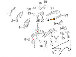 NEW BMW X6 E71 FRONT RIGHT SIDE PANEL SEALING 51657177172 7177172 | eBay
