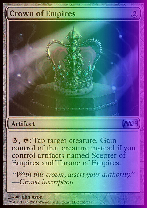MTG Magic the Gathering Crown of Empires (203/256) Magic 2012 LP FOIL ...