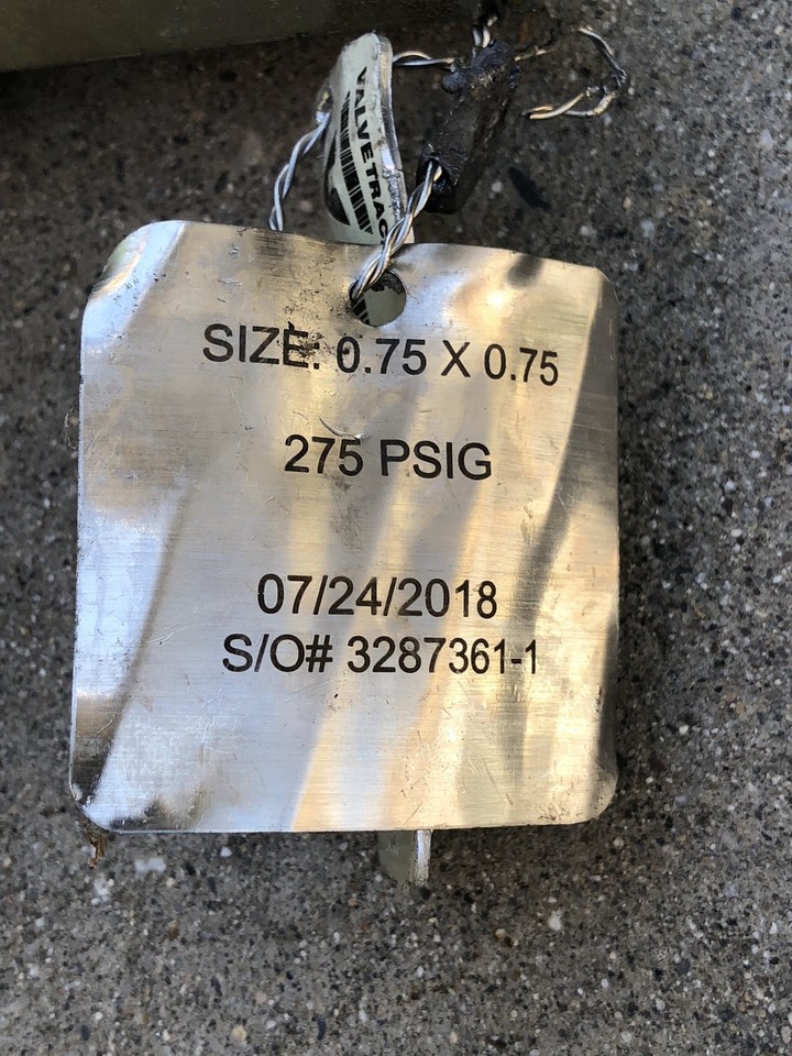 PUFFER EMERSON DIRECT SPRING OPERATED PRESSURE RELIEF VALVE 275 PSIG ...