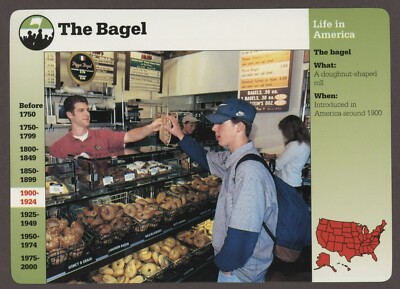 The Bagel Story of America History Card Life | eBay