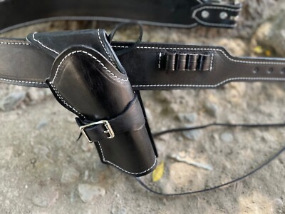 D.A.D CUSTOM LEATHER Hollywood Western Single Holster Henry Fonda Rig ...