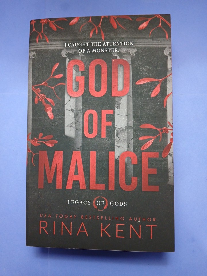 God Of Malice Red Sprayed Edges by Rina Kent (Deluxe Edition) VERY ...