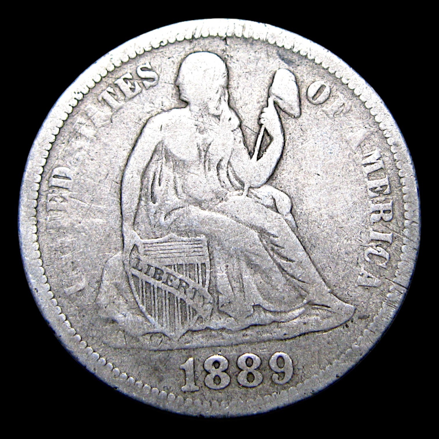 1889 Seated Liberty Dime Silver --- Nice Coin ---- #544K | eBay
