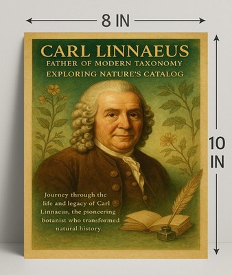 Carl Linnaeus Father of Modern Taxonomy Poster | eBay