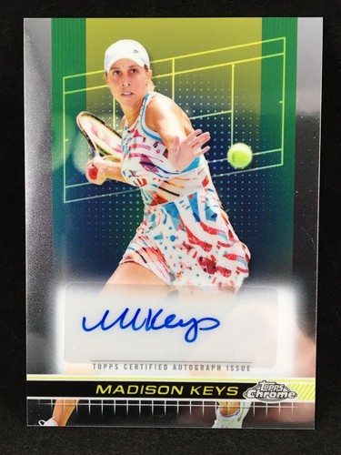 Madison Keys 2024 Topps Chrome Tennis Autograph #TCA-MKS Auto C | eBay