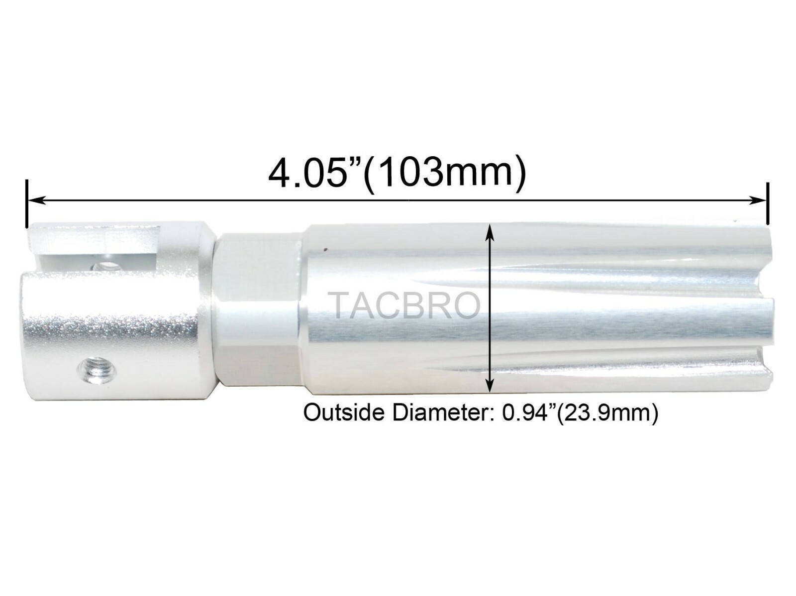 Silver Ruger 10/22 Linear Compensator For Non-Threaded Ruger 1022 w ...