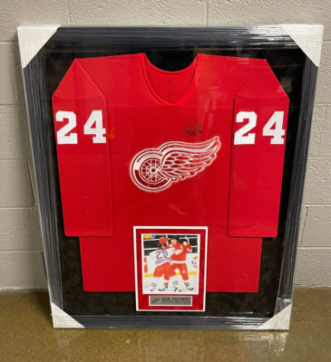 Bob Probert Signed Framed Detroit Red Wings XXL CCM Jersey JSA COA | eBay