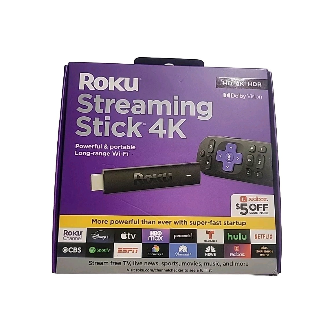 Roku Streaming Stick 4K 3820 HDR Media Streamer 829610004853 | eBay
