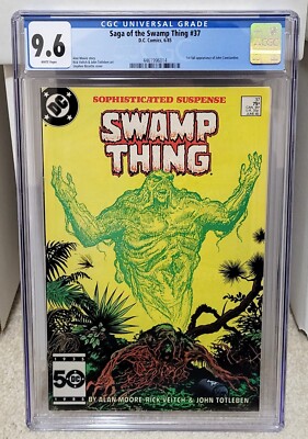 Saga of the Swamp Thing #37 (1985) CGC 9.6 - 1st John Constantine DC ...