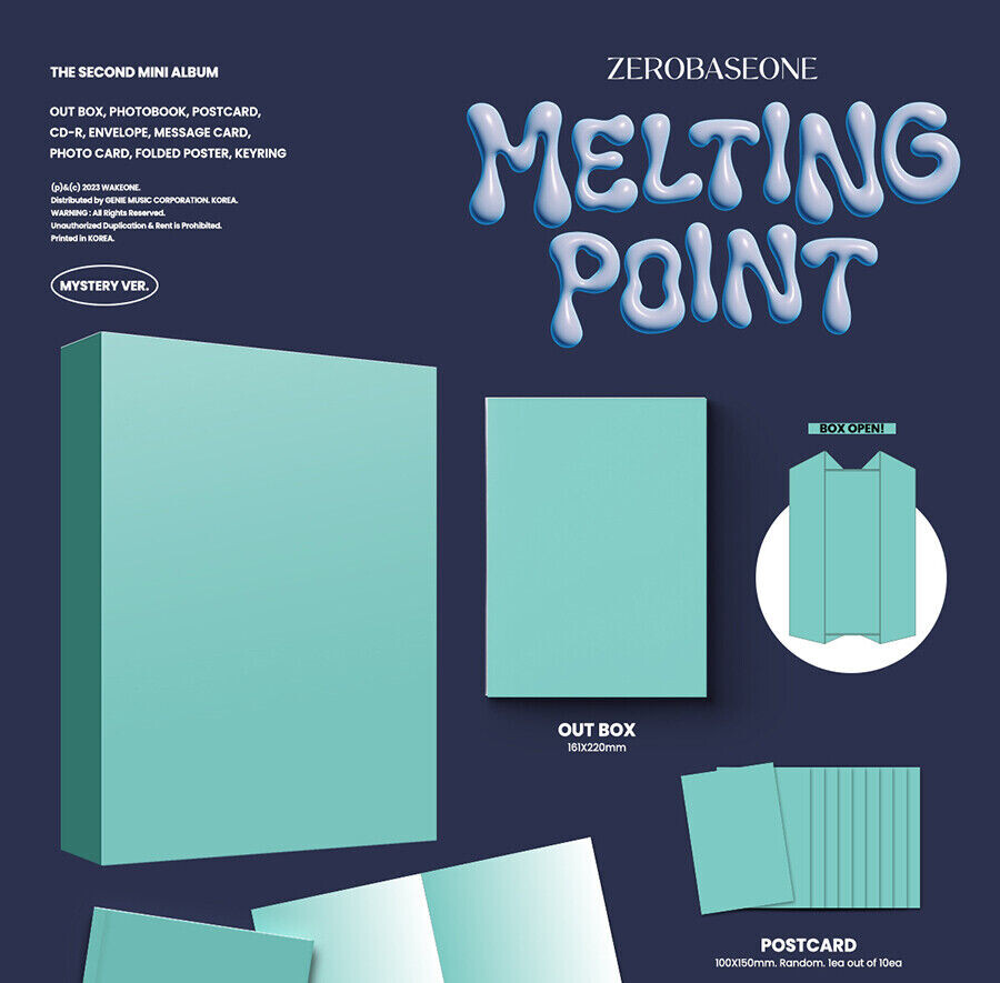 ZEROBASEONE [MELTING POINT] 2nd Mini Album CD+PhotoBook+Card+PreOrder ...