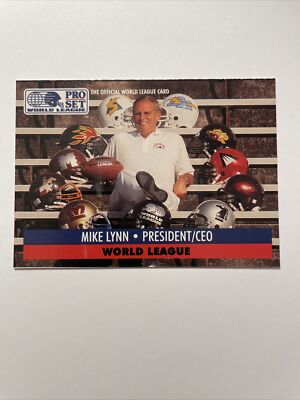 1991 Pro Set #1 Mike Lynn World League Football Card | eBay