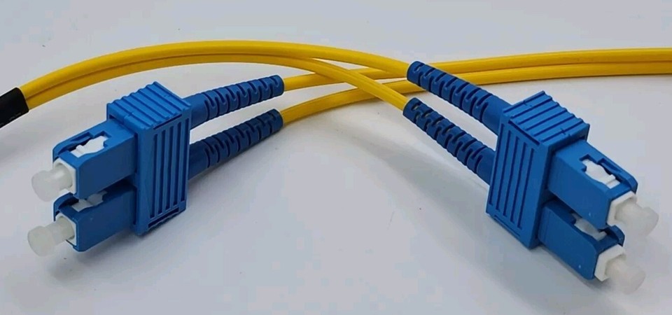 Lot Of 5-5M SC UPC to SC UPC Duplex 9/125 Single Mode Fiber Patch Cable ...