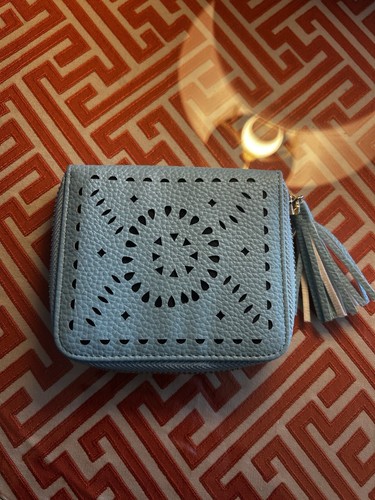 Cleobella Woven Leather Turquoise Boho Mexicana Wallet | eBay