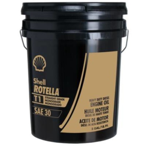 Shell Rotella T1 30W Conventional Heavy-Duty Diesel Engine Oil, 5 ...