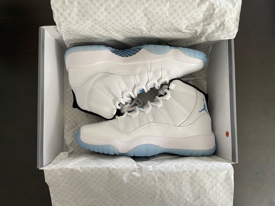 BRAND NEW 100% AUTHENTIC AIR JORDAN 11 LEGEND BLUE RETRO - SZ 6Y | eBay