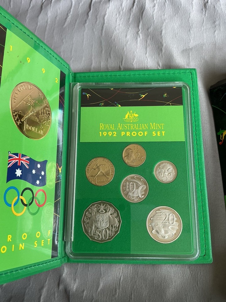 Royal Australian Mint 1992 Proof Coin Set RAM Australia Decimal Coins ...