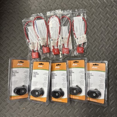 Lot Of 10 Assorted Gun Locks 5 Cable Locks - 5 Trigger Lock | eBay
