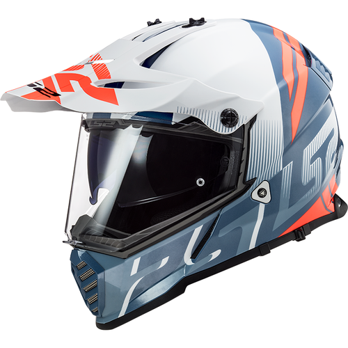 LS2 MX436 PIONEER EVOLVE COBALT OFF ROAD QUAD DUAL VISOR MOTORCYCLE ...