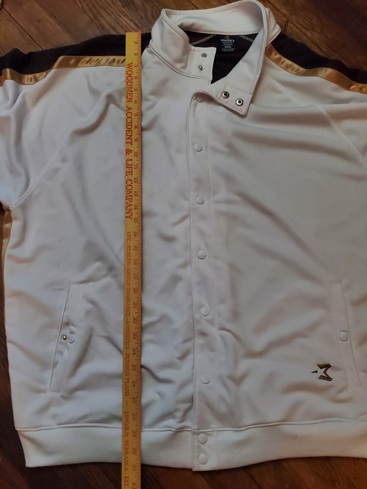 Starbury By Stephon Marbury Men's Track Jacket Gold/Brown/White size XXXL 3XL | eBay