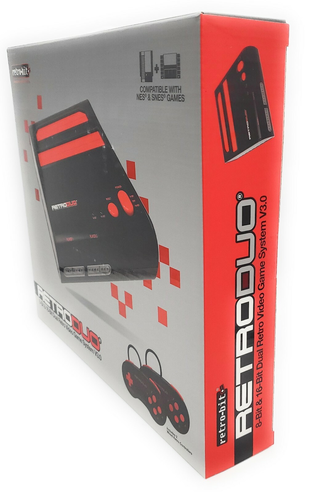 Retro-Bit retro Duo Launch Edition Red & Black Console (NTSC-J (Japan ...