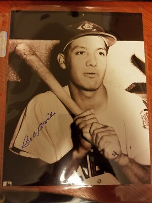 Bobby Bob Avila Signed Image Cleveland Indians 8x10 Photo d04 Beto Red ...