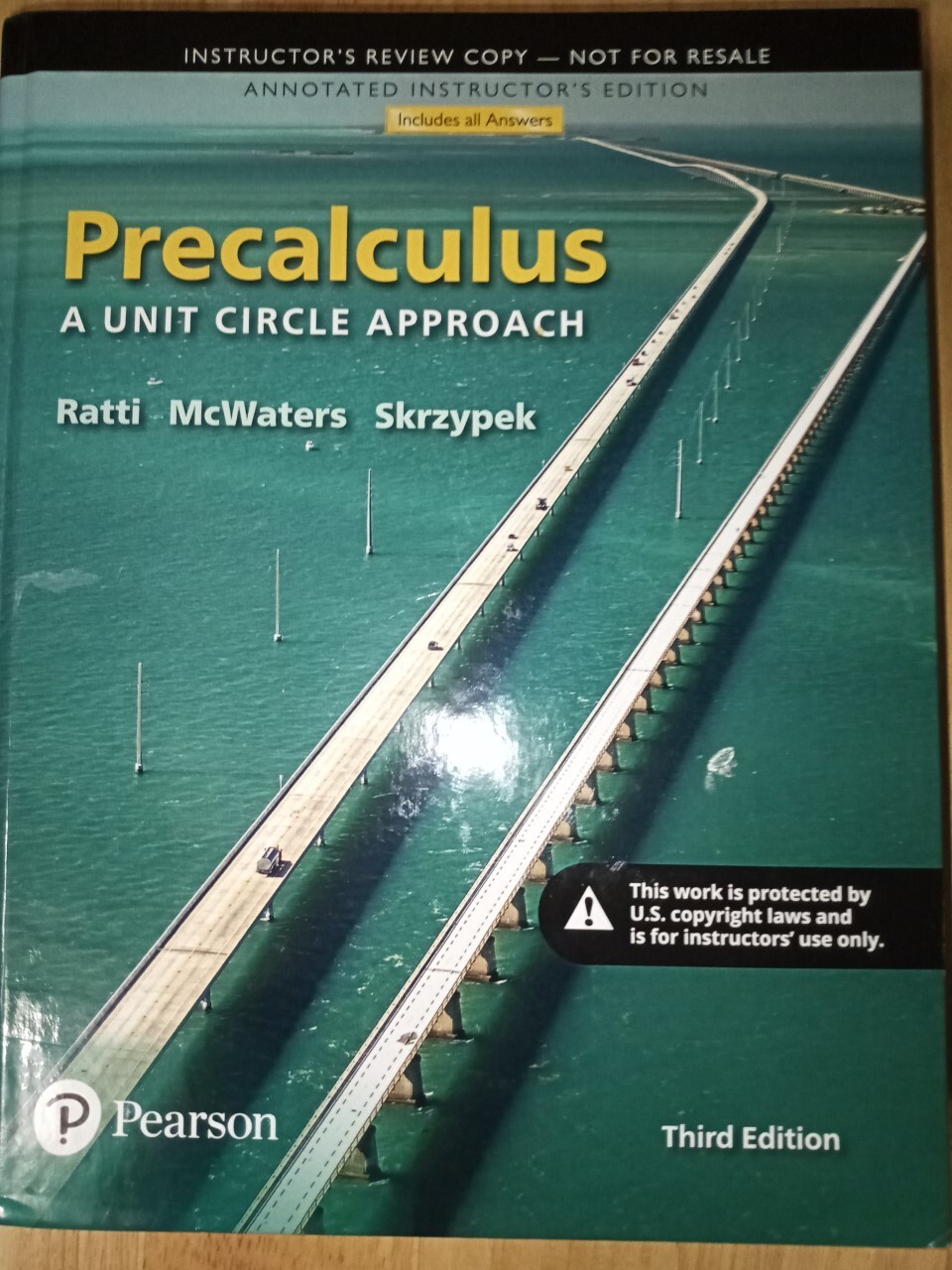  ANNOTATED INSTRUCTOR S Precalculus A Unit Circle Approach By Ratti