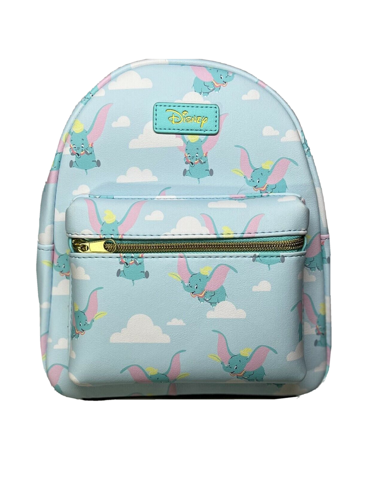 Disney Loungefly Mini Backpack Women Dumbo Flying Clouds Light Blue New ...