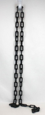 Black Plastic Chain 2' 6" Links are 2" Long Halloween Garland Ball n ...