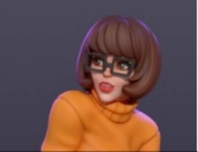 1/24 resin figures model Fantasy Glasses Girl Velma 3D Printing ...
